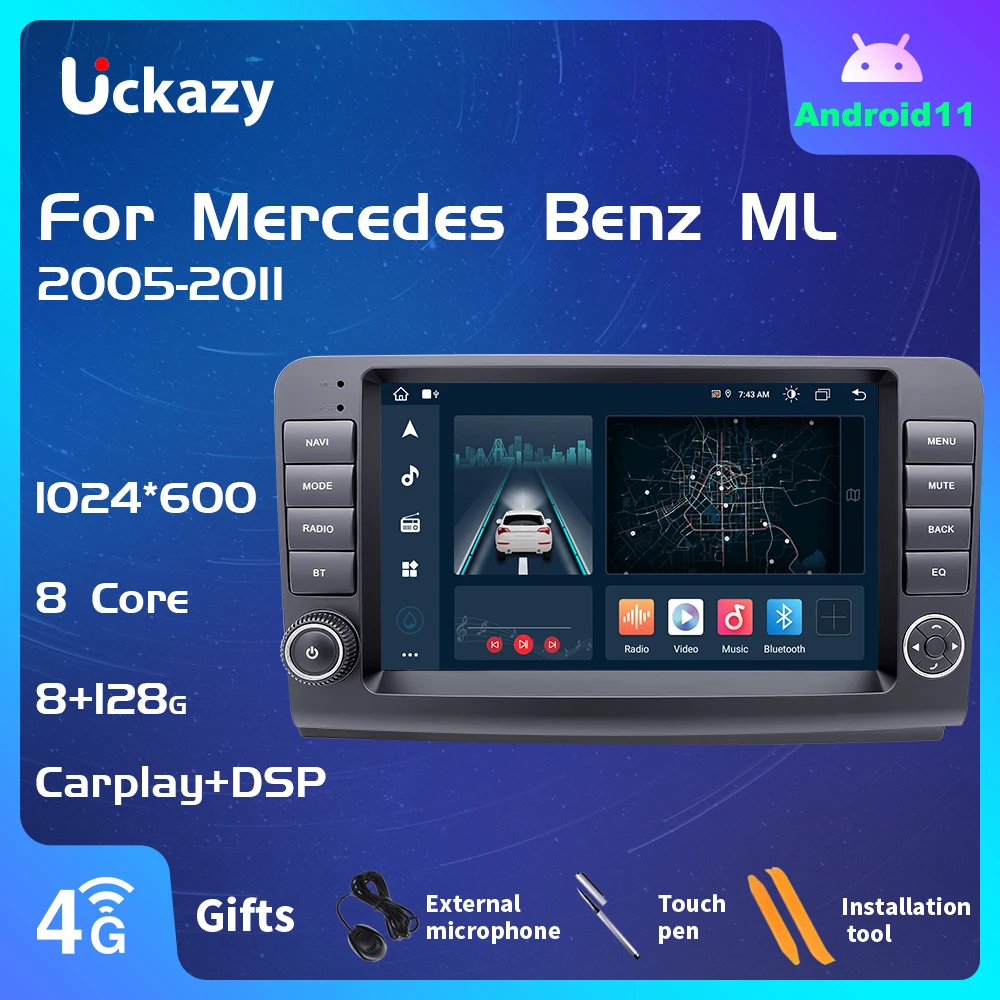 Uckazy 8 Core Car Radio 2 Din Android 11 Car Multimedia Player For ...