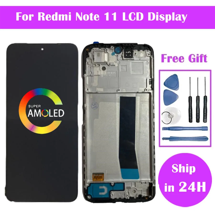 Super-AMOLED-Pantalla-For-Xiaomi-Redmi-Note-11-Display-Touch-Screen ...