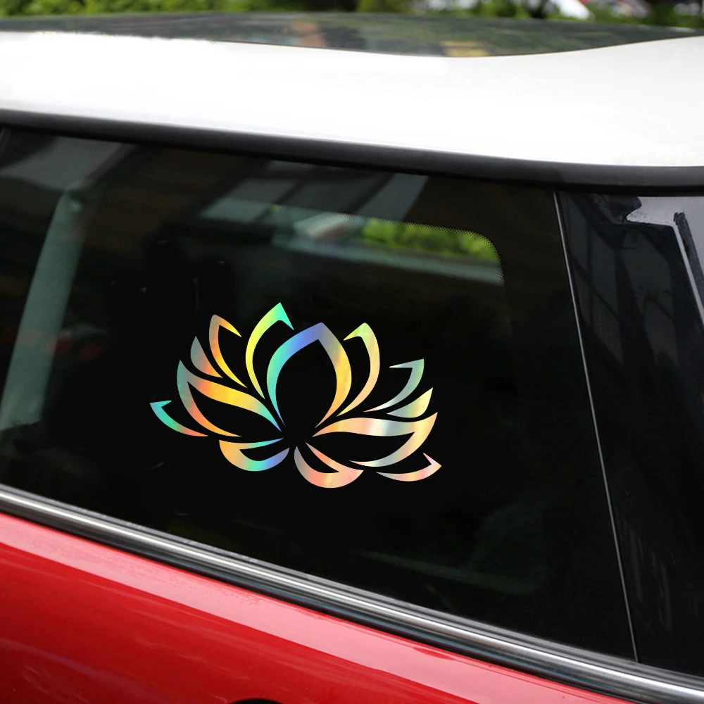 LYKX-Beautiful-Lotus-Flower-Bumper-Window-Car-Sticker-Automobiles ...