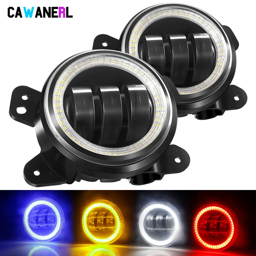 Car-LED-Fog-Light-Angel-Eye-Daytime-Running-Lamp-DRL-Accessories-For ...