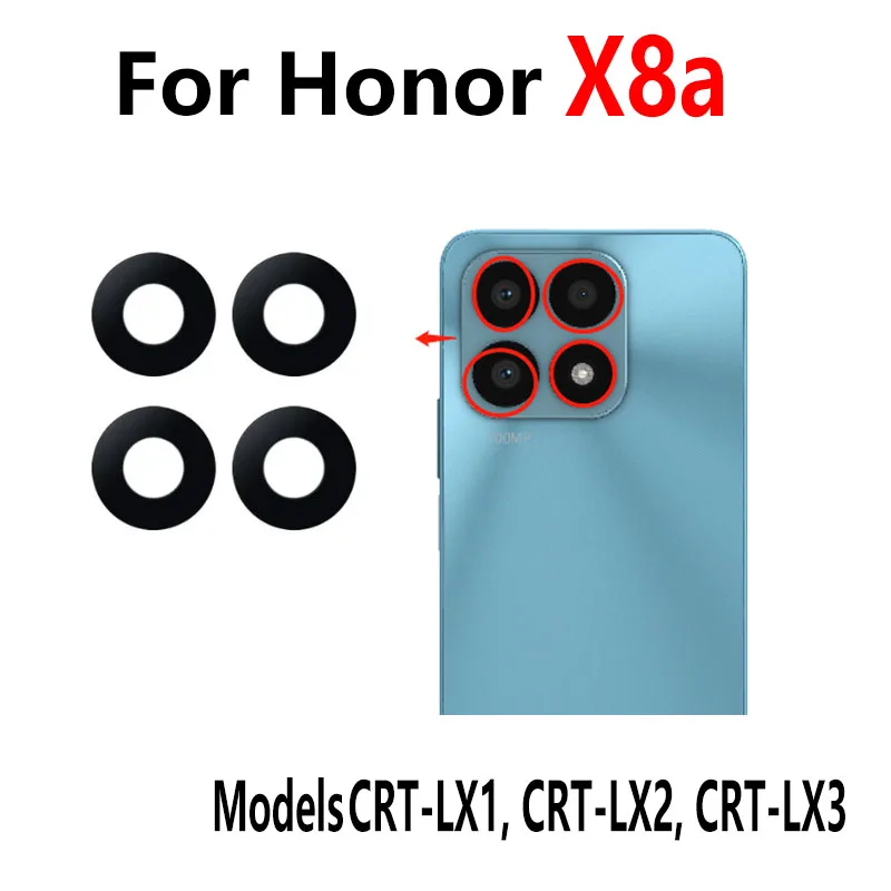 Original-New-For-Huawei-Honor-X8a-Back-Camera-Glass-Lens-Rear-Camera ...