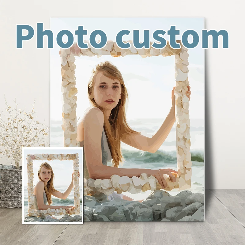 24/36/48 Color Painting By Numbers Figure Photo Customized Acrylic ...
