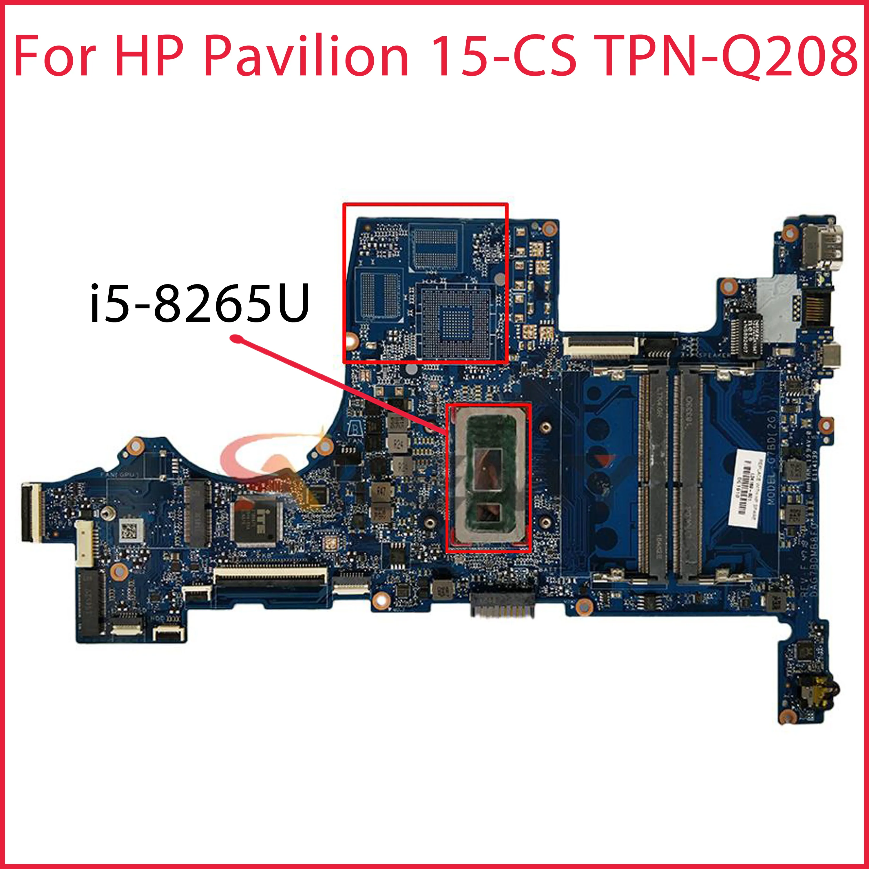 L34169 601 DAG7BDMB8F0 original mainboard For HP Pavilion 15 CS 15T ...