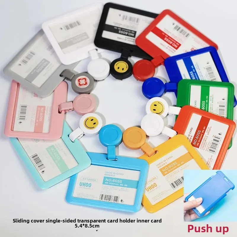 High-End Student Access Card Holder Stretchable Retractable Work ID ...