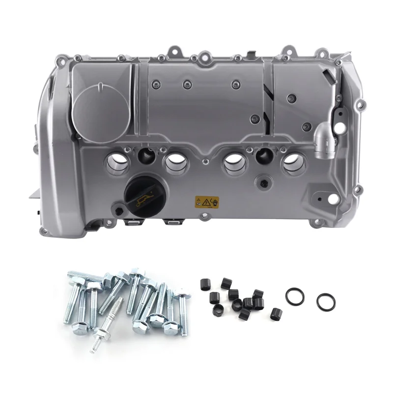 Car Aluminum Cylinder Head Valve Cover With PCV 11127646552 For BMW ...