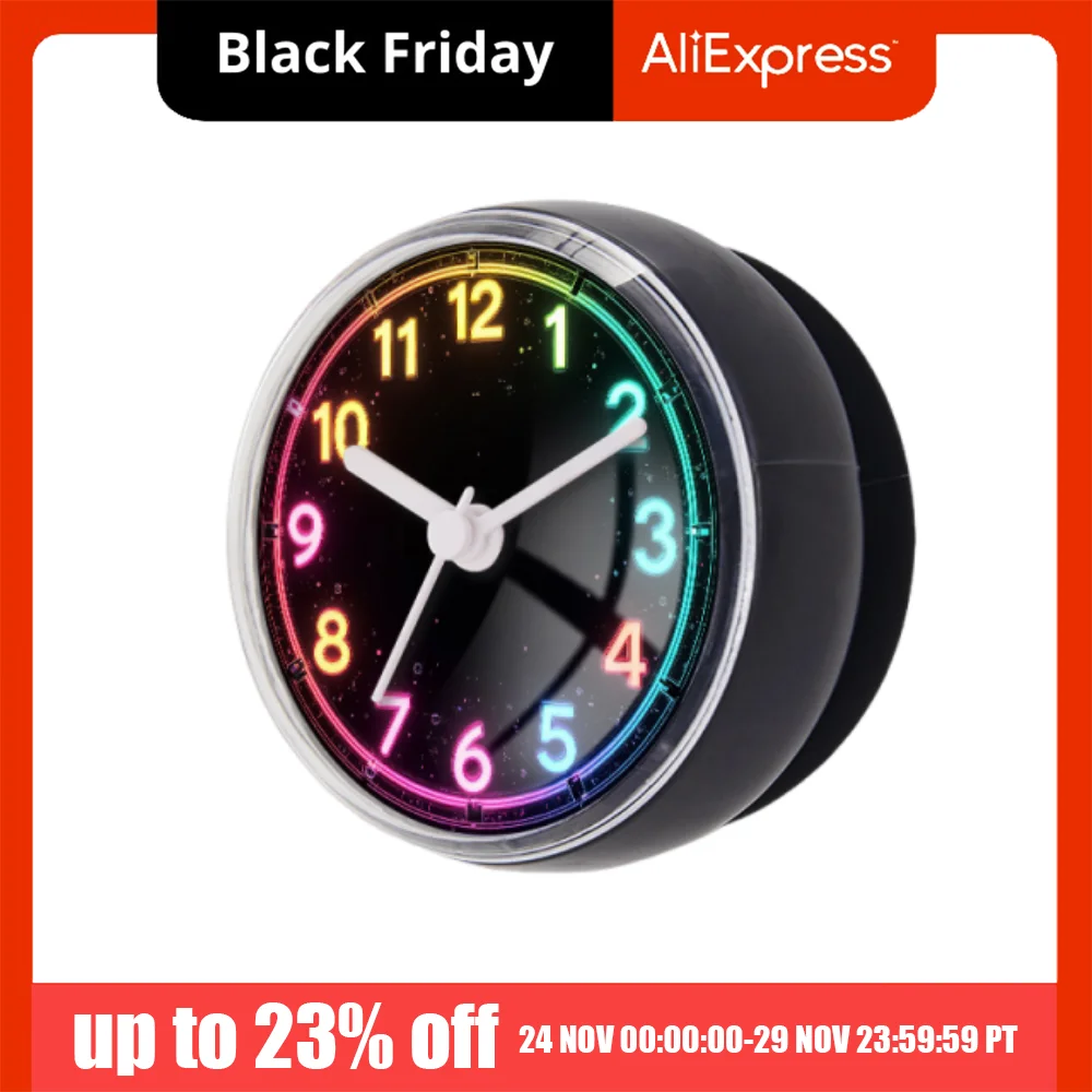 Ergonomic Fitness Pull Rope Wall Clock Suction Cup Waterproof Bathroom ...