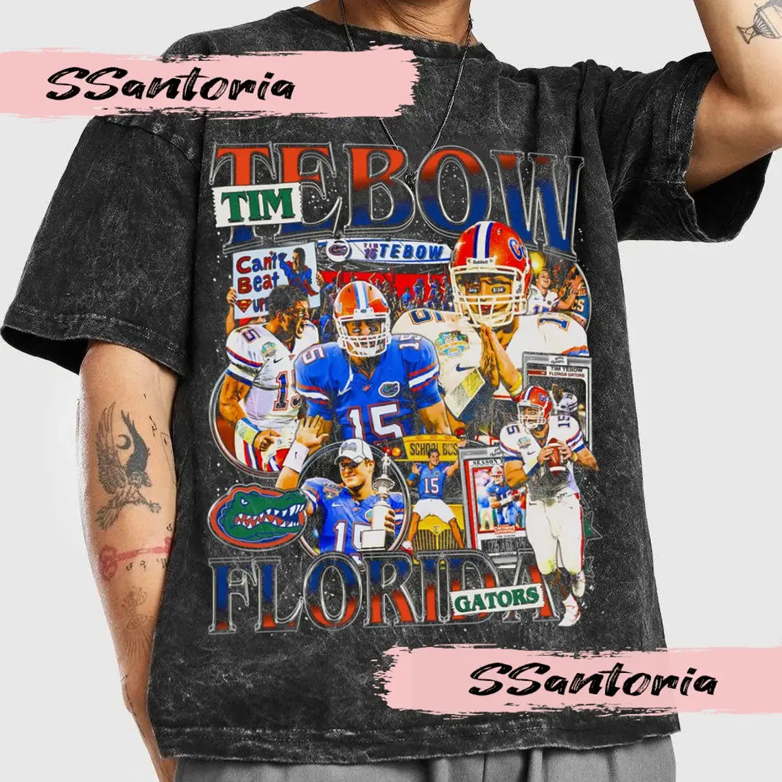 Tim-Tebow-Vintage-Style-Bootleg-TShirt-Tim-Tebow-Shirt-Vintage-90s ...