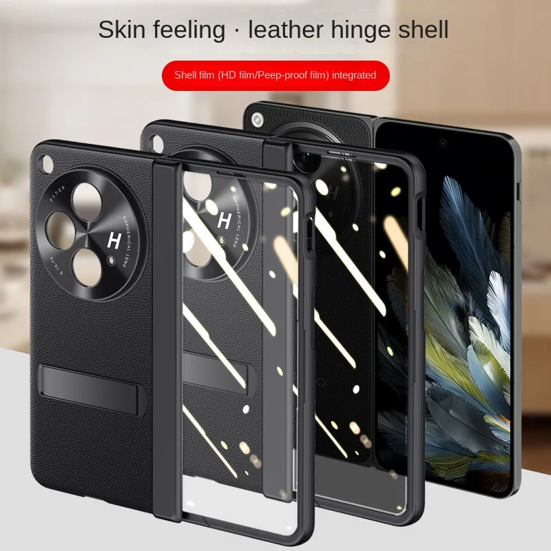 Case For OPPO Find N3 n5 Cover With Tempered Film Preimum PU Leather ...