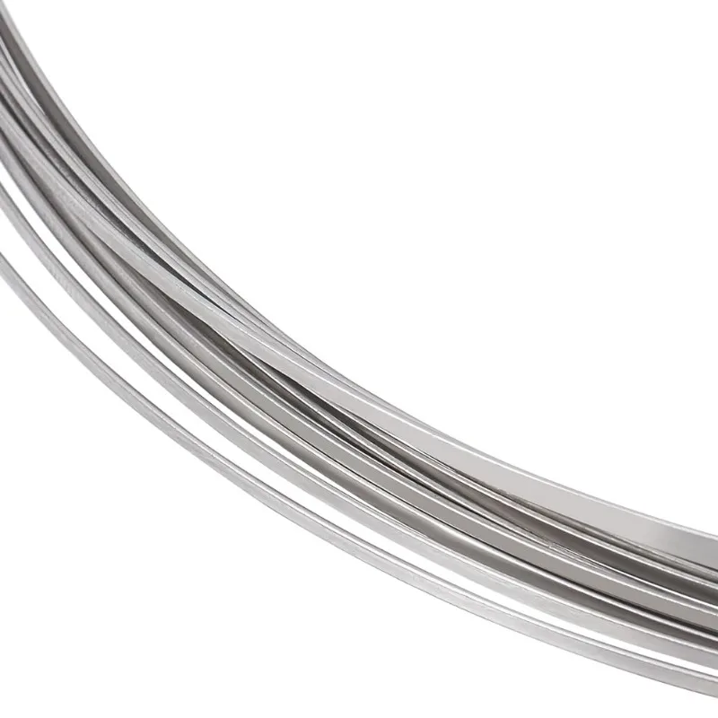 25 Gauge Stainless Steel Flat Wire 23 Feet 1.6mm Wide Metal Craft Wire ...