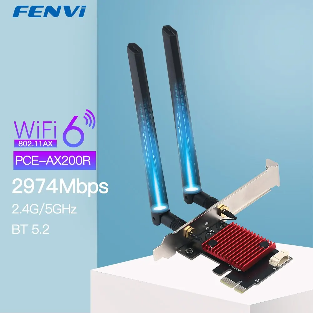 3000mbps Wifi 6 Intel Ax200 Pcie Wireless Adapter Bluetooth 5.2 Network ...
