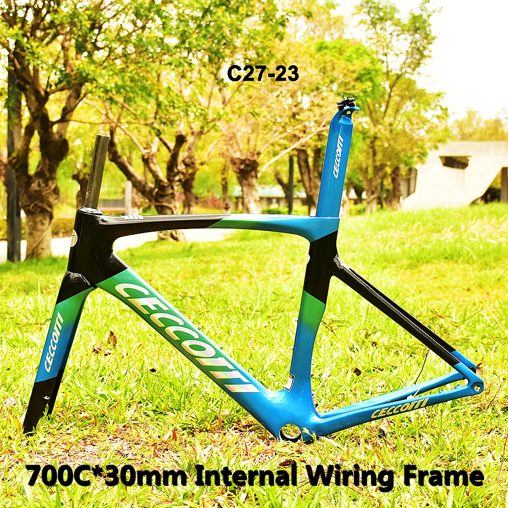 2024-Carbon-Fiber-Frame-Full-Hidden-Cable-Line-Road-Bike-Frame-Race ...