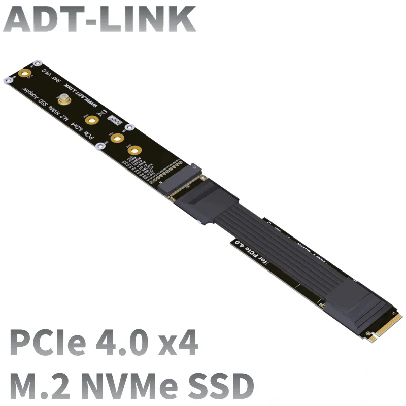 Gen4 Riser M.2 NVMe SSD Ribbon Cable Solid Drive Riser Card M.2 to PCI ...