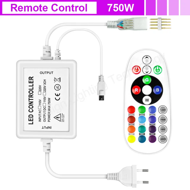 220V LED Neon Strip Controller 750W 1500W 4 Pin Neon Strip Dimmable ...