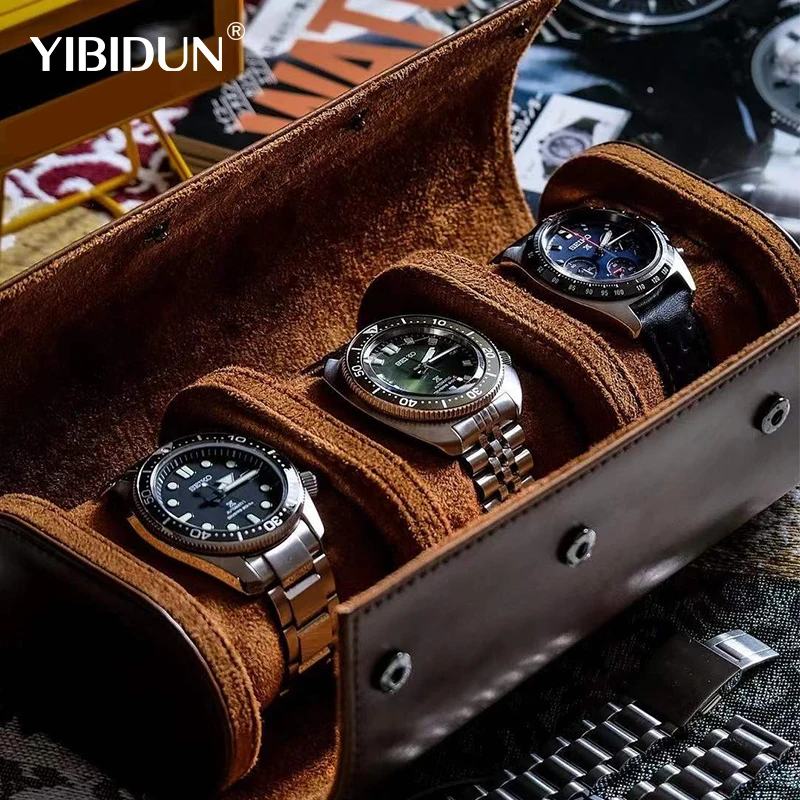 YIBIDUN-Watch-Bag-1-2-3-slots-Luxury-Microfiber-skin-Leather-Watch-Roll ...