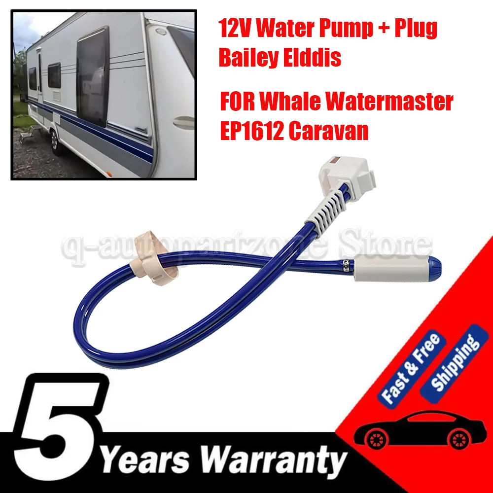 For Whale Watermaster EP1612 High Flow 12V Water Pump with Plug Caravan ...