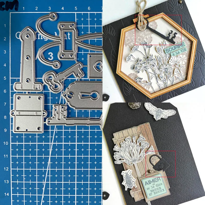 Lucky-Goddess-Metal-Cutting-Dies-Lock-key-diy-Scrapbooking-Photo-Album ...