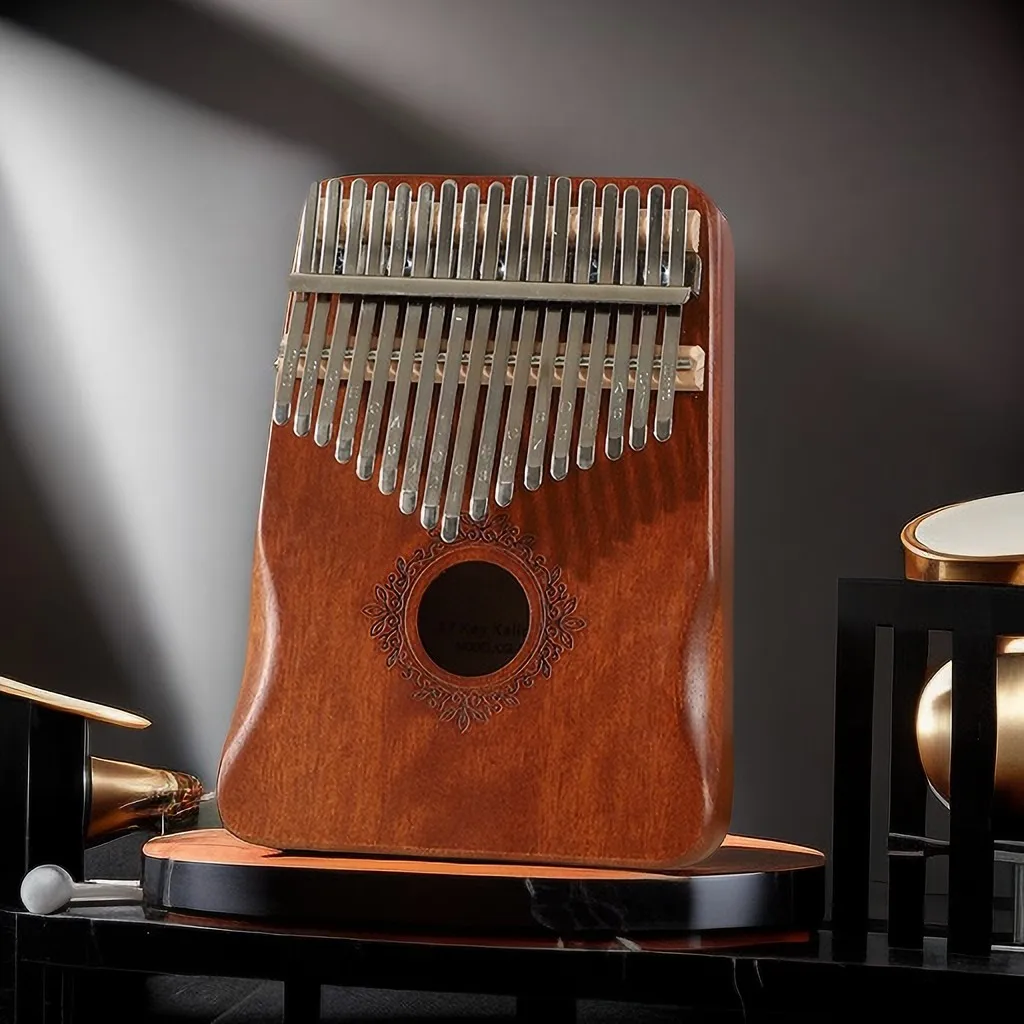Piano de dedo de 17 tonos, instrumento Musical portátil protegido a ...