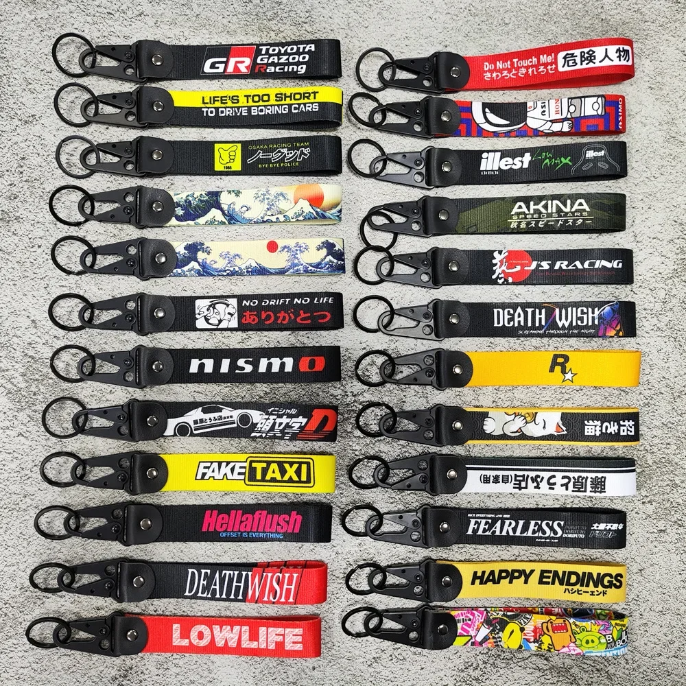 1PCS-JDM-Key-Tag-Racing-Car-Motorcycle-Keychain-Ring-Car-Lanyard-Key ...