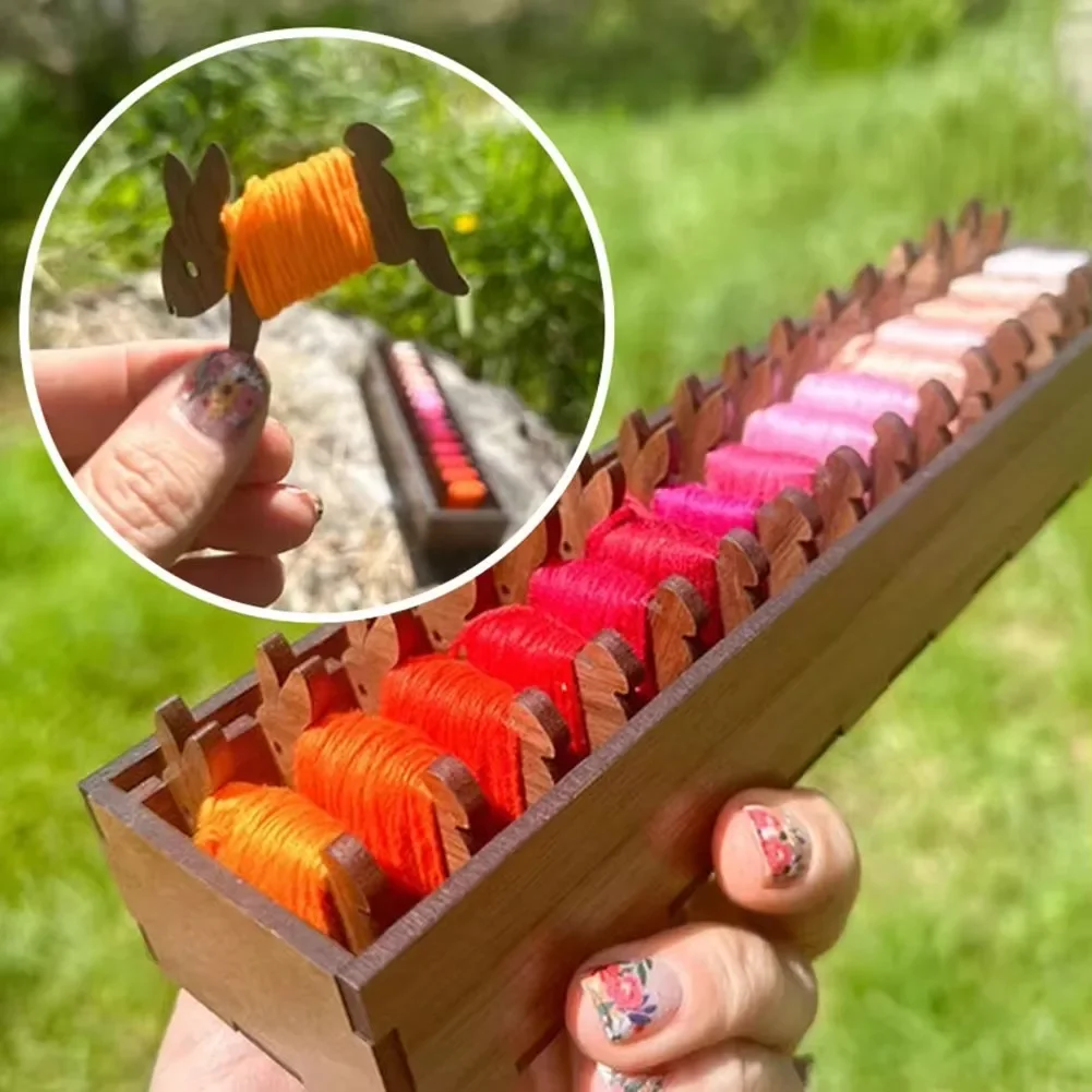 Wooden-Animal-Bobbin-Set-Creative-Wooden-Animal-Embroidery-Thread ...
