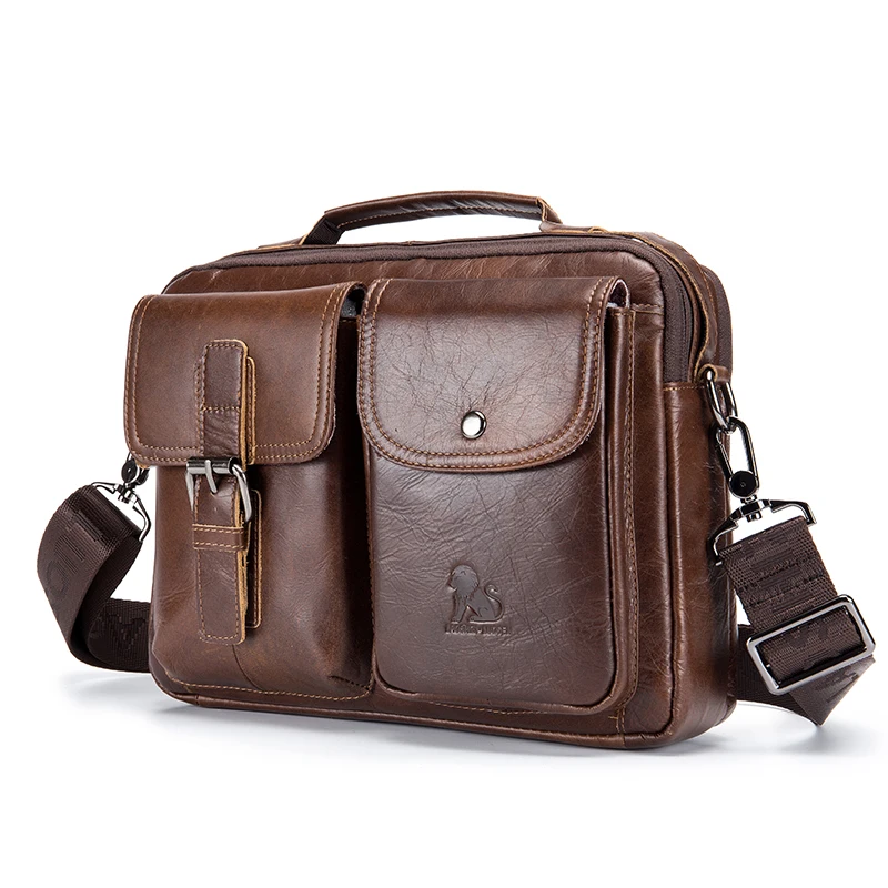 Men-s-genuine-leather-shoulder-bag-retro-top-layer-cowhide-casual ...