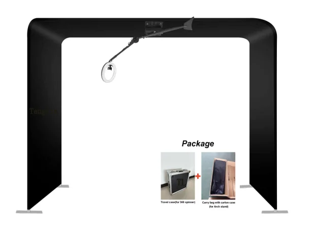 360 Photo Booth Overhead 360 Photo Booth With Ring Fill Light for ...