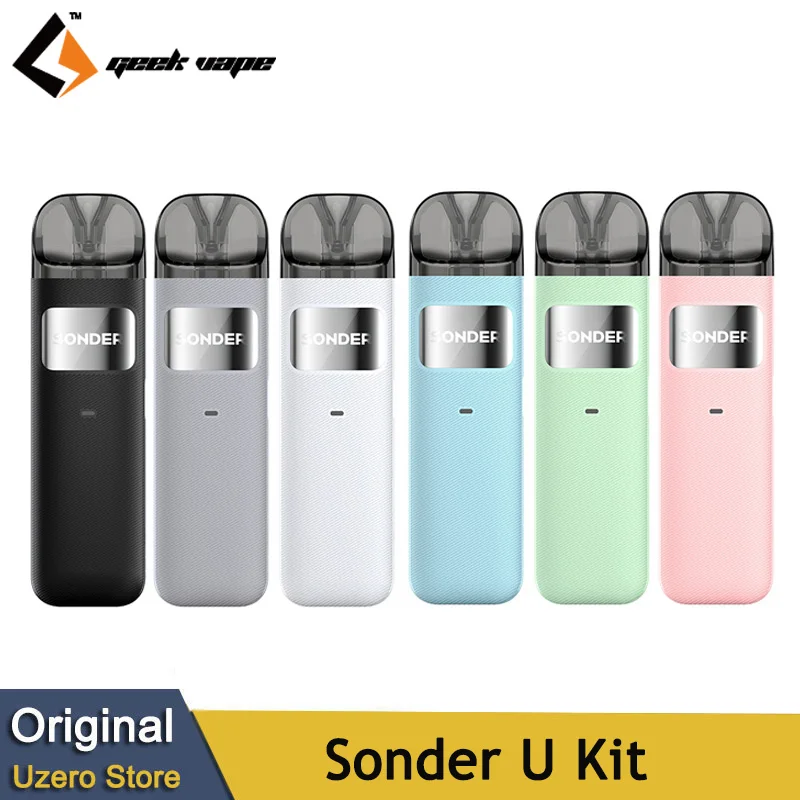 Original GeekVape Sonder U Kit 1000mAh Battery 20W Pod Vape 2ML ...