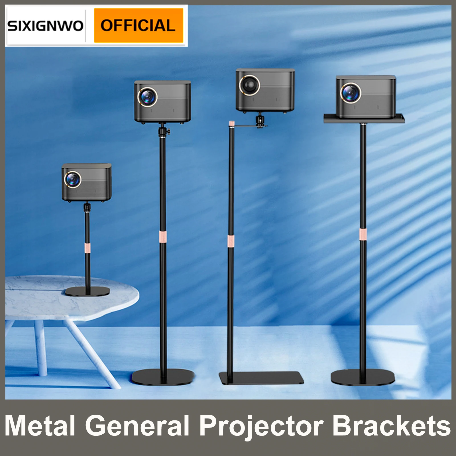 120CM-Floor-Projector-Support-Stand-Metal-Holder-Multi-angle-Adjustable ...