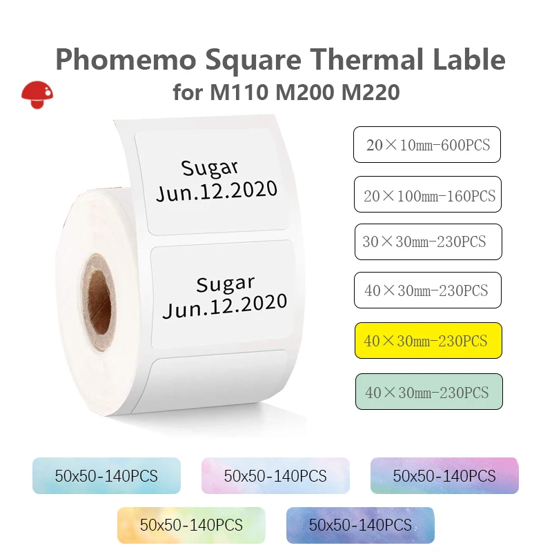 Phomemo-Self-Adhesive-Sticker-for-M110-M200-Portable-Label-Printer ...