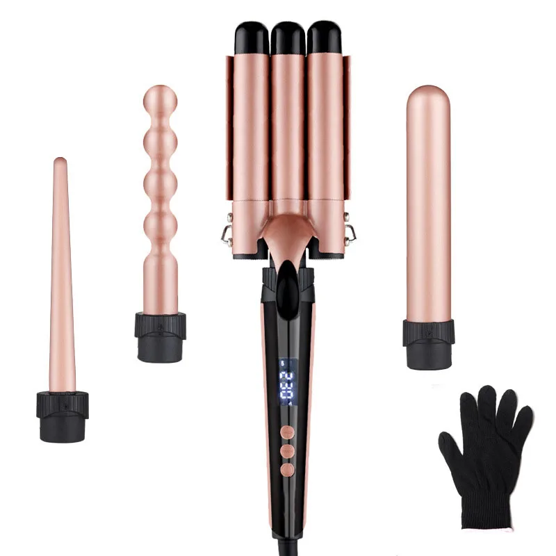 Rizador-de-pelo-autom-tico-multifuncional-4-en-1-con-accesorios ...