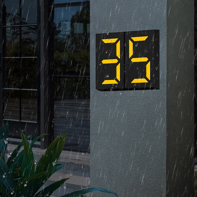 Waterproof-Led-Solar-House-Number-Lamp-DIY-Outdoor-Garden-Street-Solar ...
