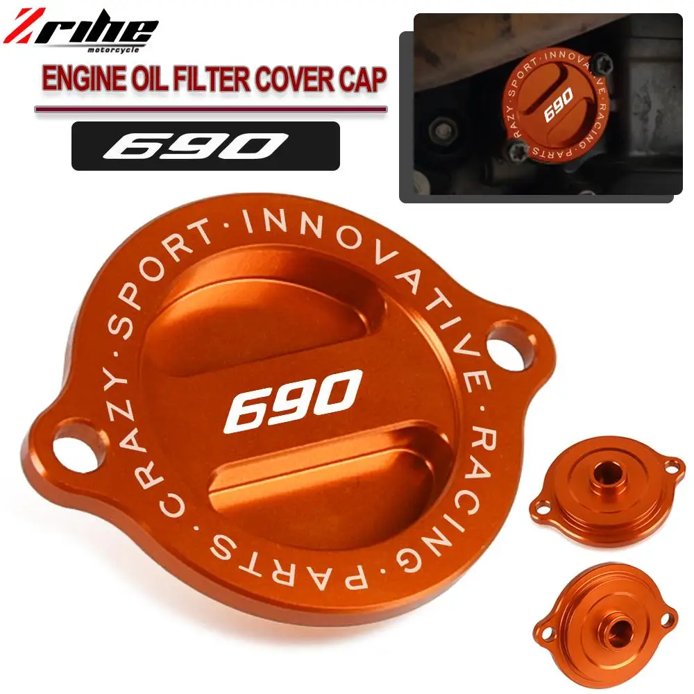 Motorcycle Accessories CNC Engine Oil Filter Cover Cap Engine Tank ...