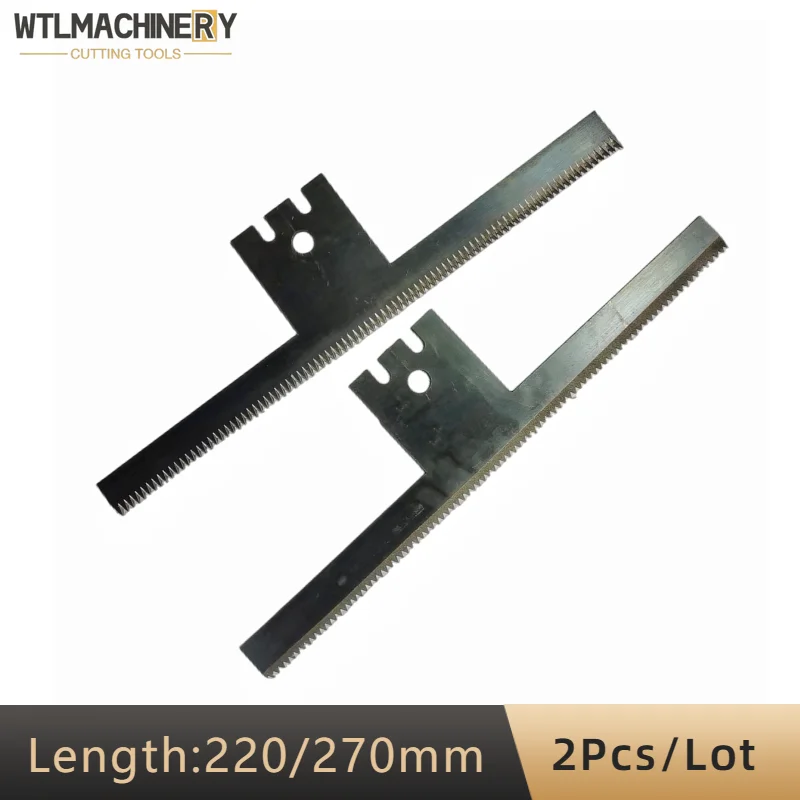 2Pcs-Horizontal-Sealing-Machine-Tooth-Cutting-Blade-T-Shape-L-220-270mm ...