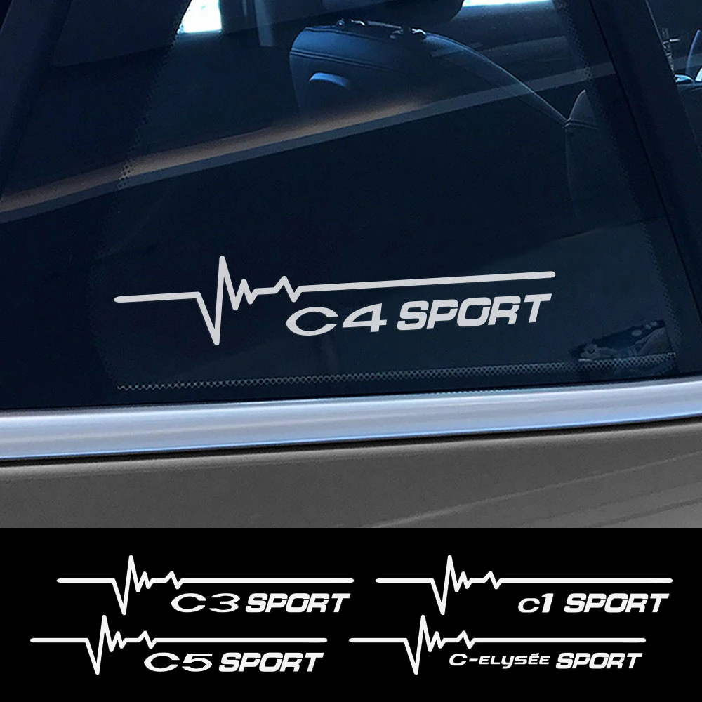 2PCS-Car-Window-Sticker-Accessories-Exterior-Tuning-Decals-Sport-Racing ...
