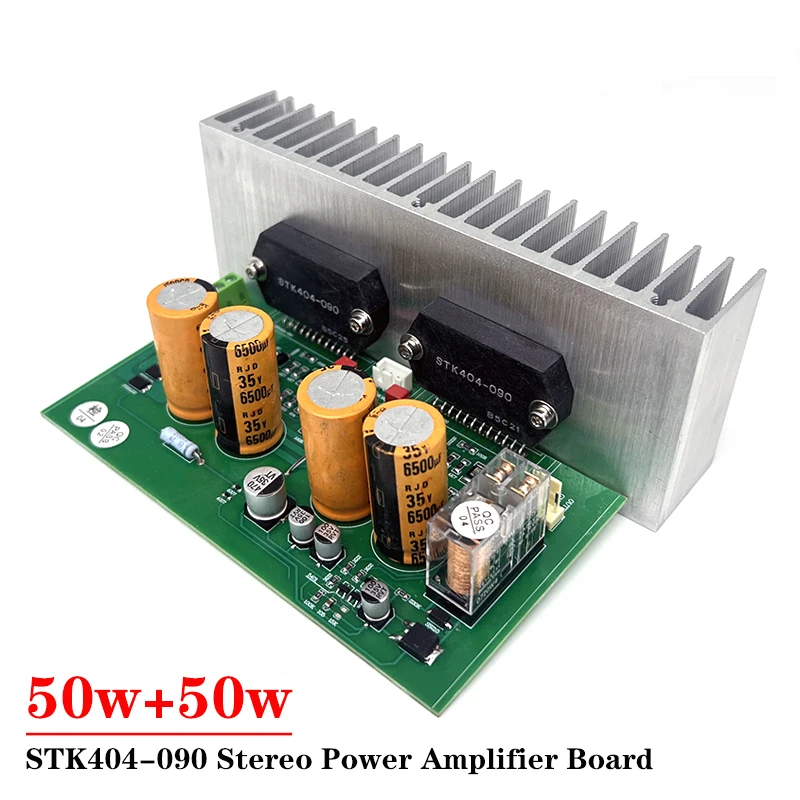 50w-2-STK404-090-2-channel-Stereo-Amplifier-Board-High-Power-Sound-Warm ...