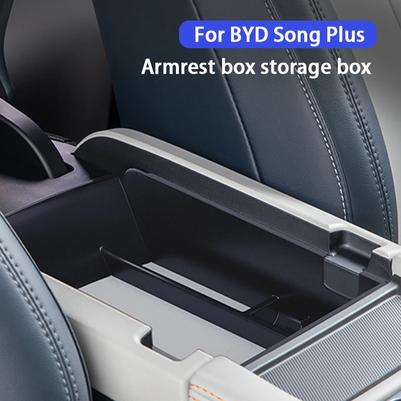 For-BYD-Song-Plus-DMI-EV-2023-2024-Armrest-box-storage-box-car-interior ...