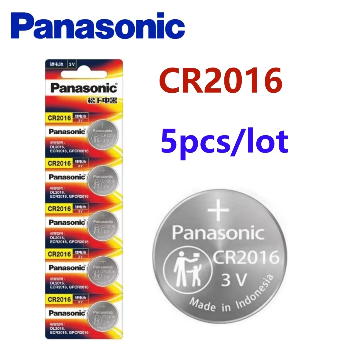 Original-Panasonic-CR2016-3v-Lithium-Battery-CR2016-DL2016-BR2016-Car ...