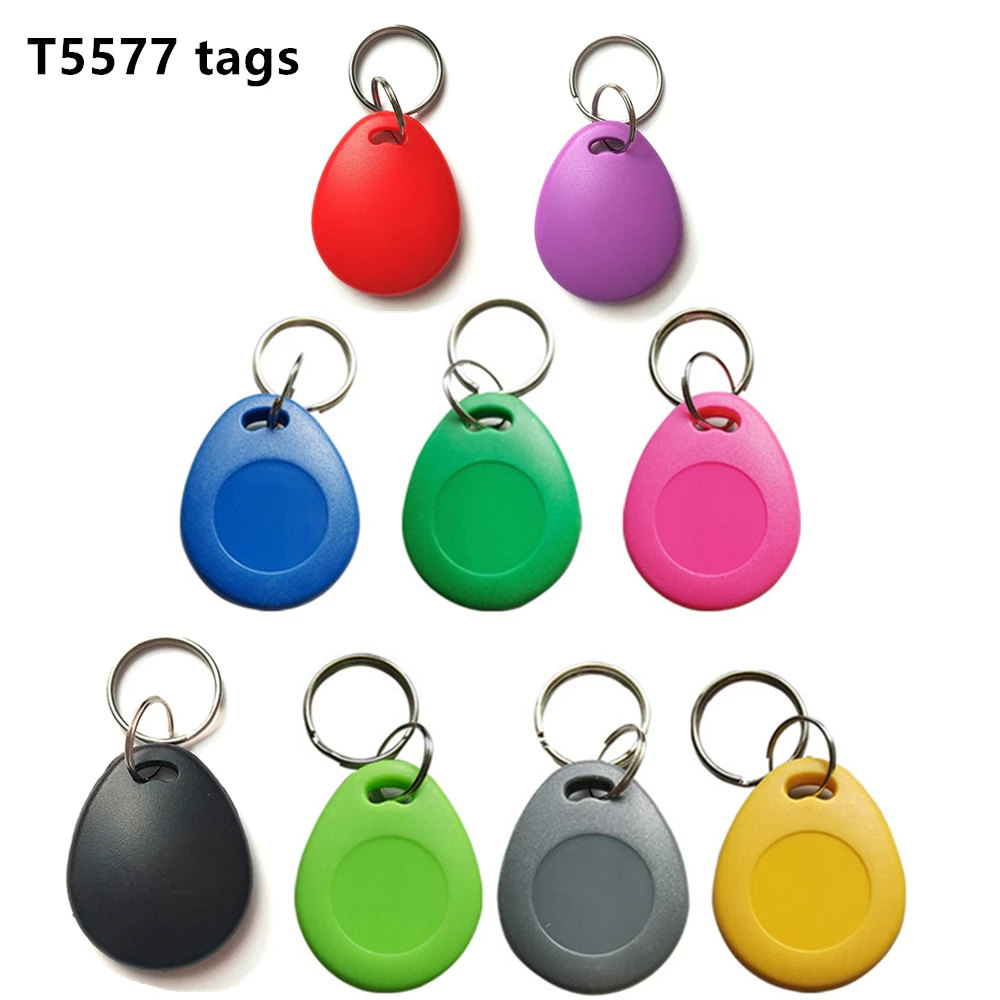 10 pieces EM4305 T5577 Duplicator Badge Copy 125khz RFID Tag llavero ...