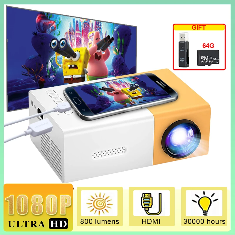 YG300-Upgrade-Protable-Mini-Projector-1080P-Video-LED-30000-hours ...