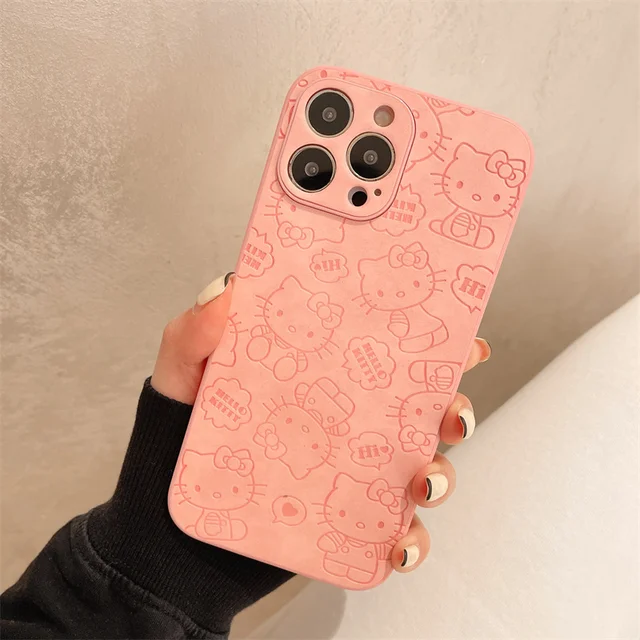 Original Hello Kitty Cartoon Cases For iPhone 14 13 12 11 Pro Max Mini ...