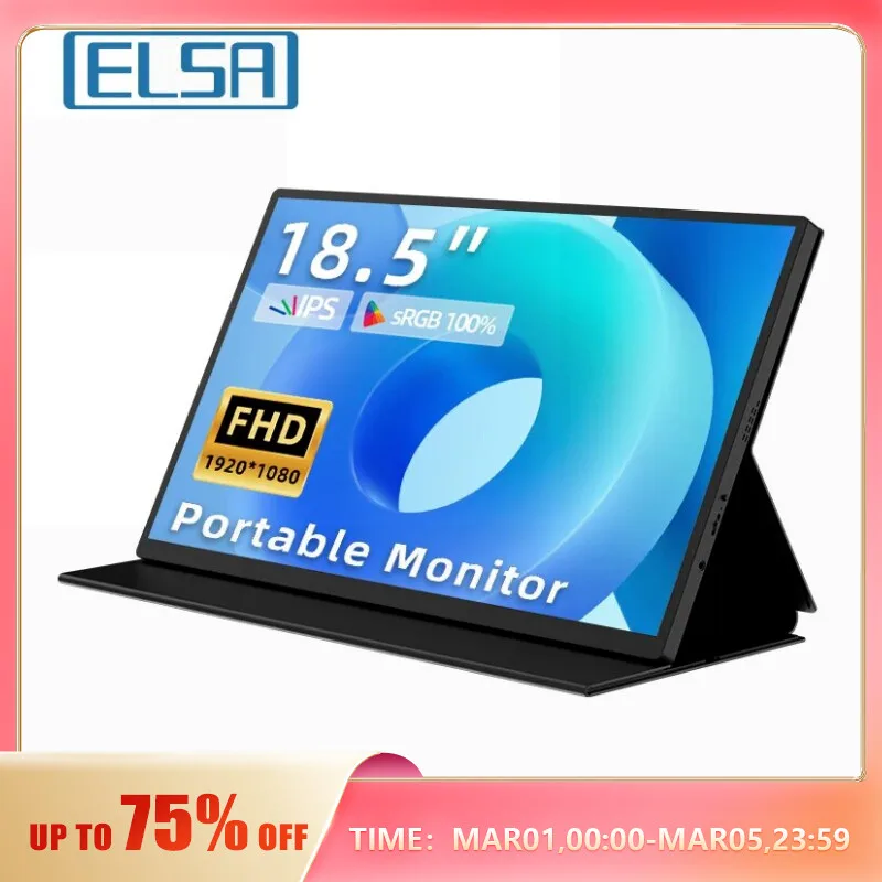 ELSA-18-5-Inch-IPS-Portable-Monitor-FHD-1920X1080-With-Type-C-Mini-HDMI ...