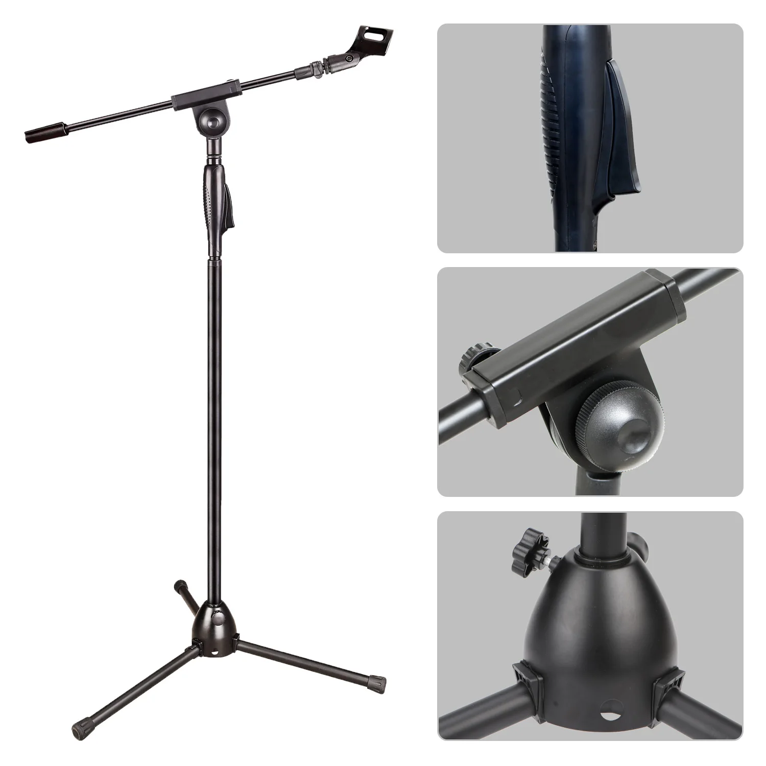 Microphone With Stand On Stage