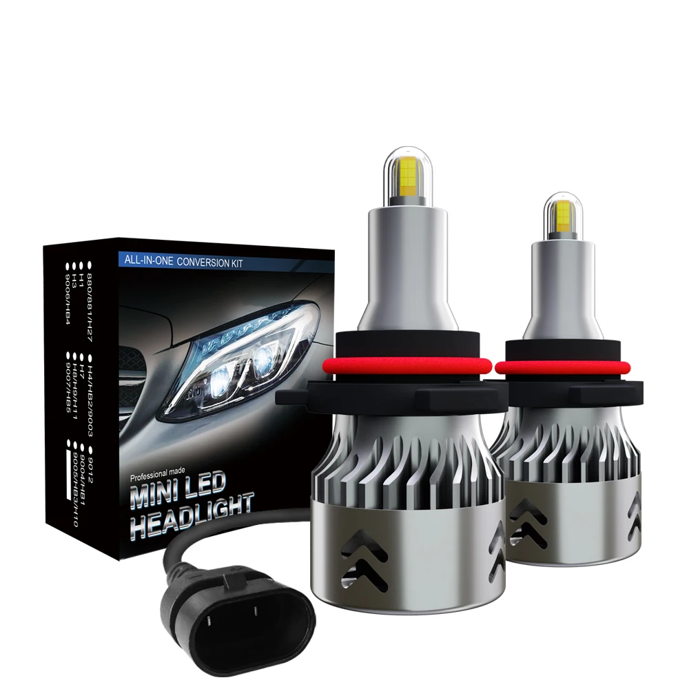2Pcs-360-Turbo-H7-Led-Headlight-30000LM-Super-Bright-H1-9012-HIR2 ...