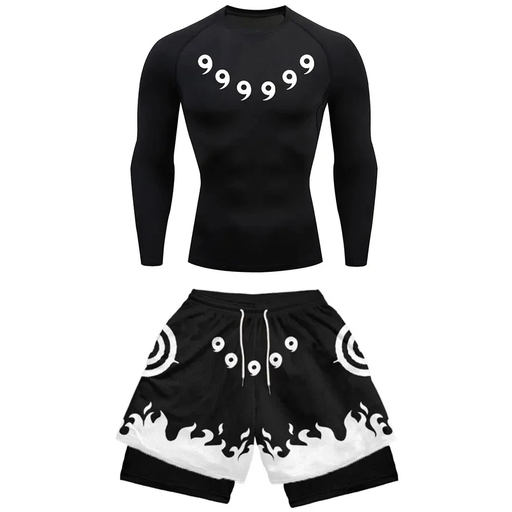 Men-s-Running-Set-Compression-T-Shirt-Shorts-Suit-Sports-Jujutsu-Kaisen ...