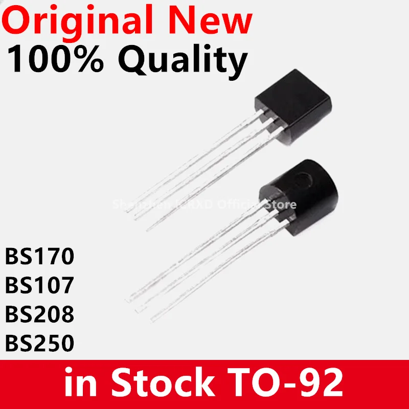 10-piezas-BS170-TO-92-TO92-BS107-BS107A-BS250-BS208-nuevo-transistor-de ...