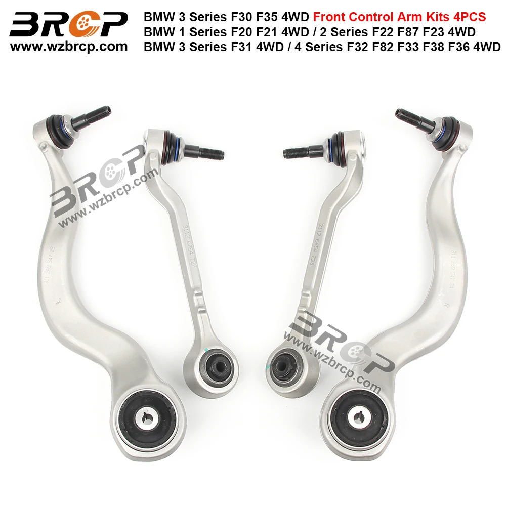 BRCP-4PCS-Front-Suspension-Control-Arm-Kits-For-BMW-1-2-3-4-Series-F30 ...