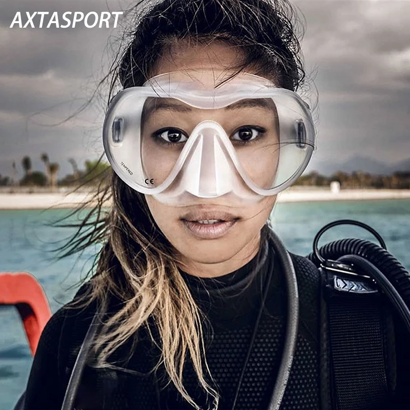 Scuba Diving Masks Free Diving Goggles Snorkeling Set Adult Silicone ...