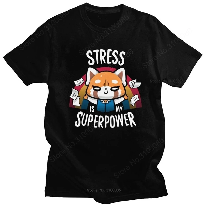 Fashion-Aggretsuko-T-Shirts-Men-Short-Sleeve-Print-Aggressive-Retsuko-T ...