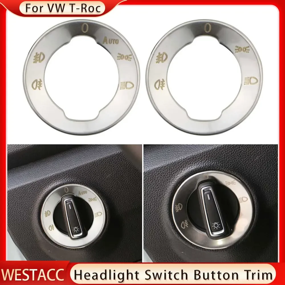 Headlight-Lamp-Switch-Button-Panel-Frame-for-Volkswagen-VW-T-roc-Troc ...