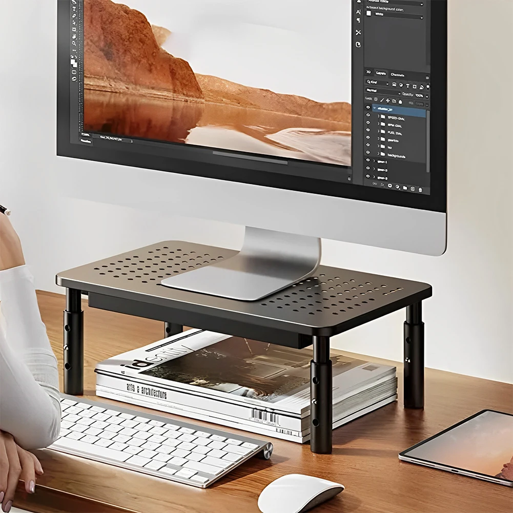 Monitor-Stand-with-Airflow-Vents-Desktop-Monitor-Riser-3-Height ...