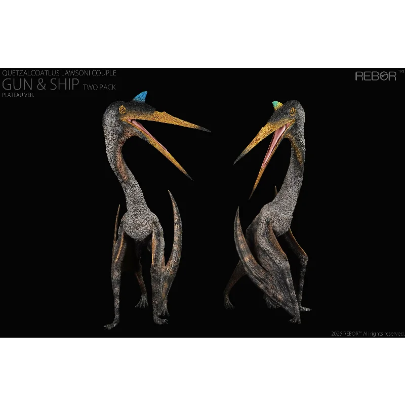 REBOR 1:35 Quetzalcoatlus Northropi Siblings Couple Class Replica Two ...